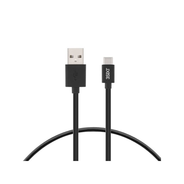 3sixT Car Charger 5.4A + USB-A to USB-C Cable 1m (3S-1028) - Black ...