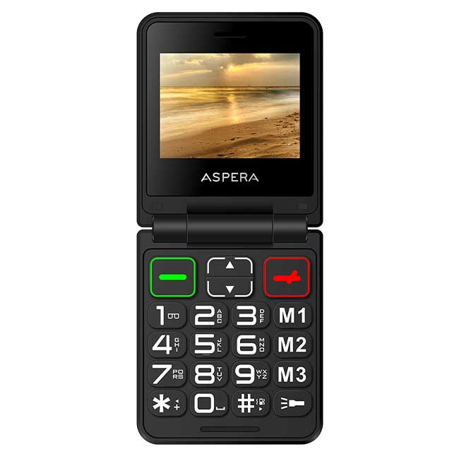 Buy Aspera F50 4G Flip Phone - Midnight Black Online - Pop Phones ...