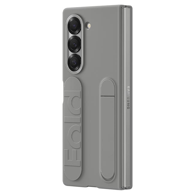 Samsung Silicone Stand with Grip Case (Suits Galaxy Z Fold 6) - Gray ...