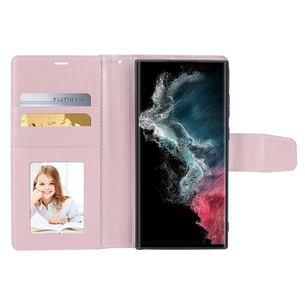 Soka Hanman Detachable Wallet Case (Suits Galaxy S25 Ultra) - Rose Gold ...